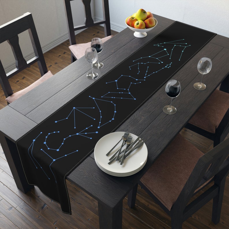 Zodiac Constellations Table Runner - Etsy