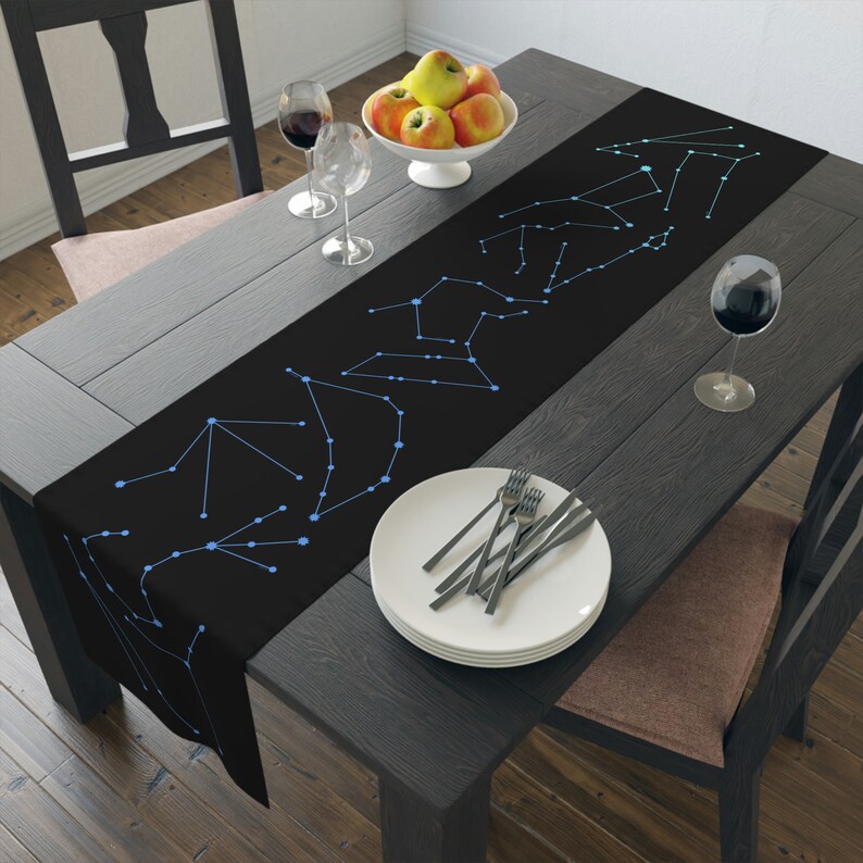 Zodiac Constellations Table Runner - Etsy