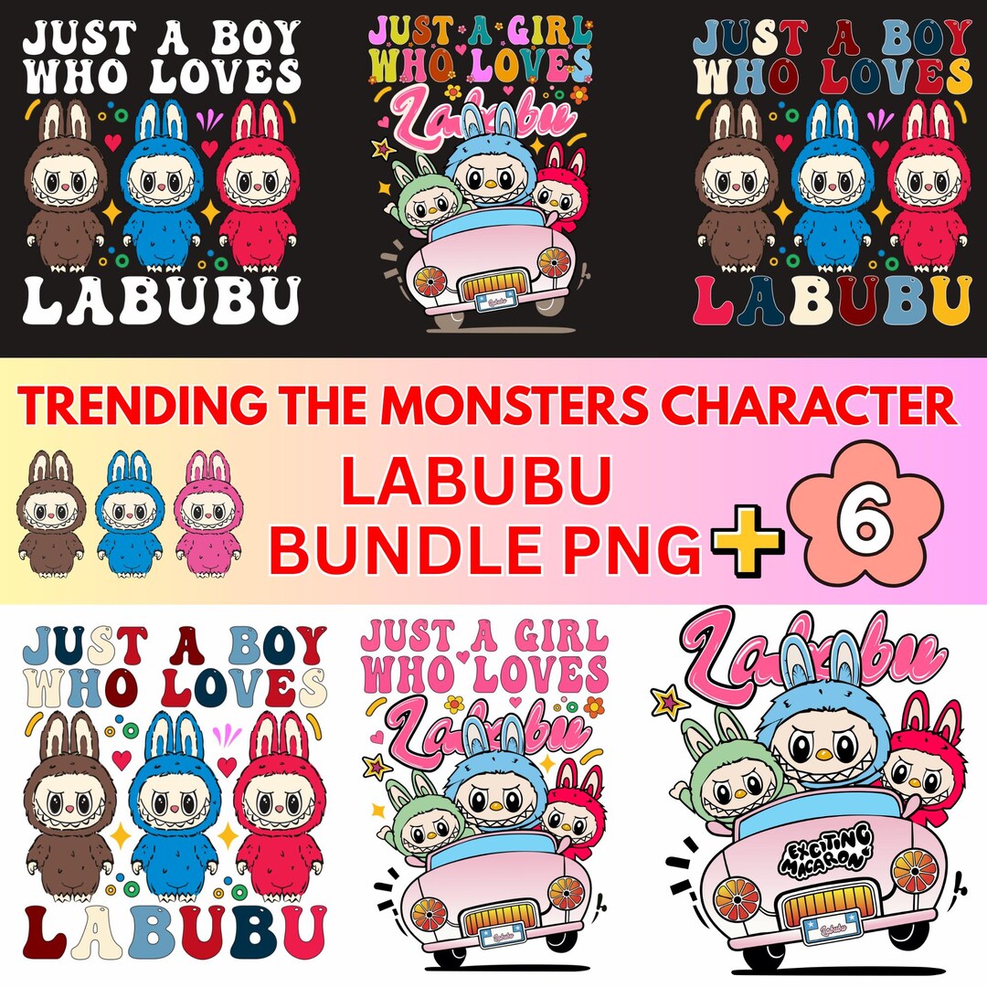 Just a Girl Who Loves Labubu Shirt PNG – Trending Pink Cartoon ...