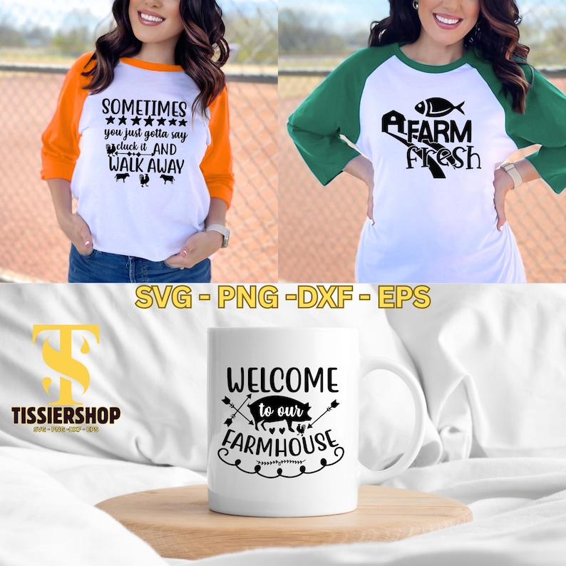 Farmhouse SVG Mega Bundle – Farm Life Cut Files, Country Quotes ...