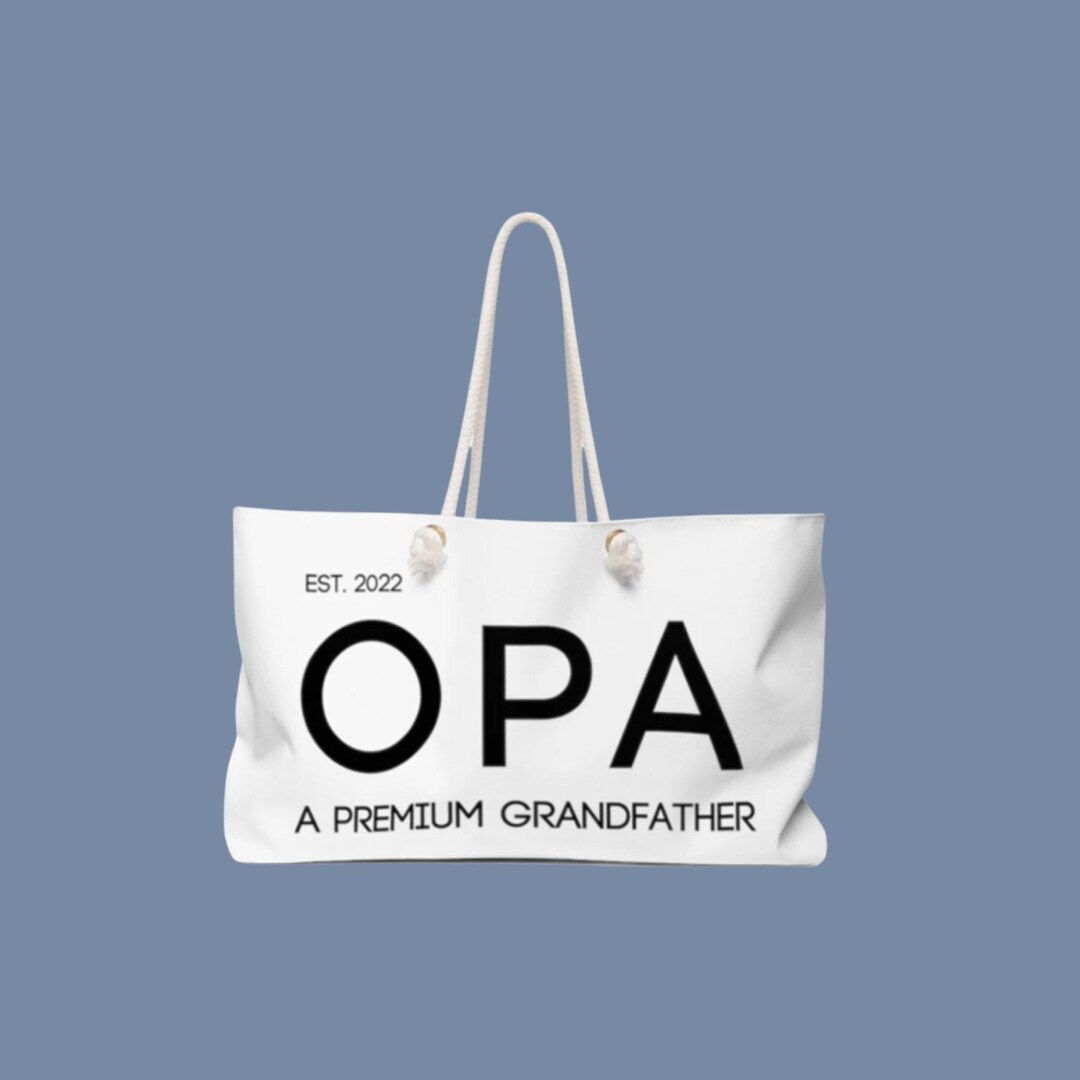 Custom OPA Weekender Bag | Custom OMA Bag | Personalized Grandparent ...
