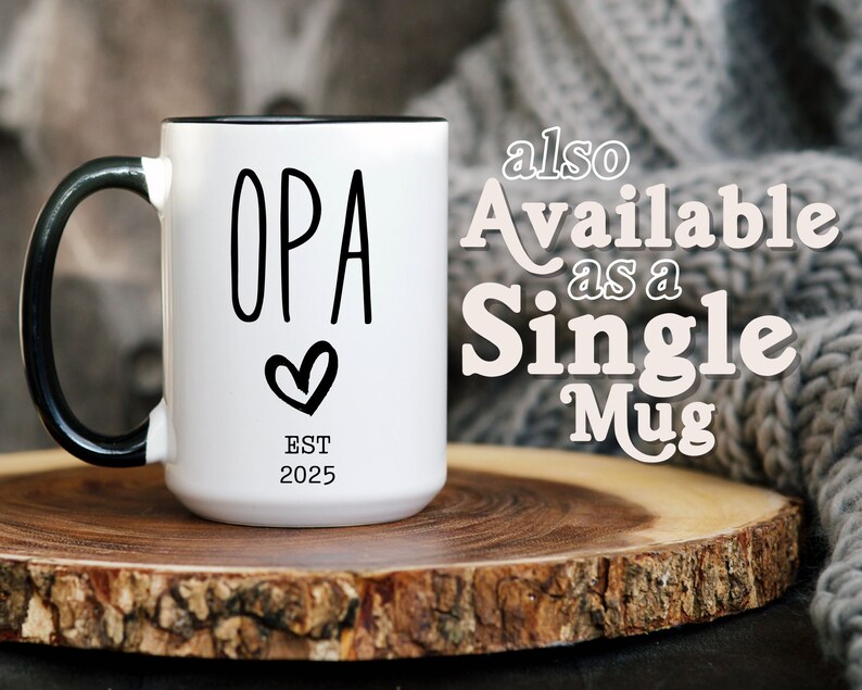 New Oma Opa Mug Set, Pregnancy Announcement, Baby Announcement New Oma Gift, New Opa Gift, New ...