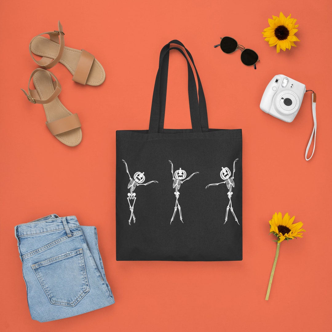 Dancing Skeletontote Bag | Skeleton Bag | Spooky Season Bag | Gift for ...