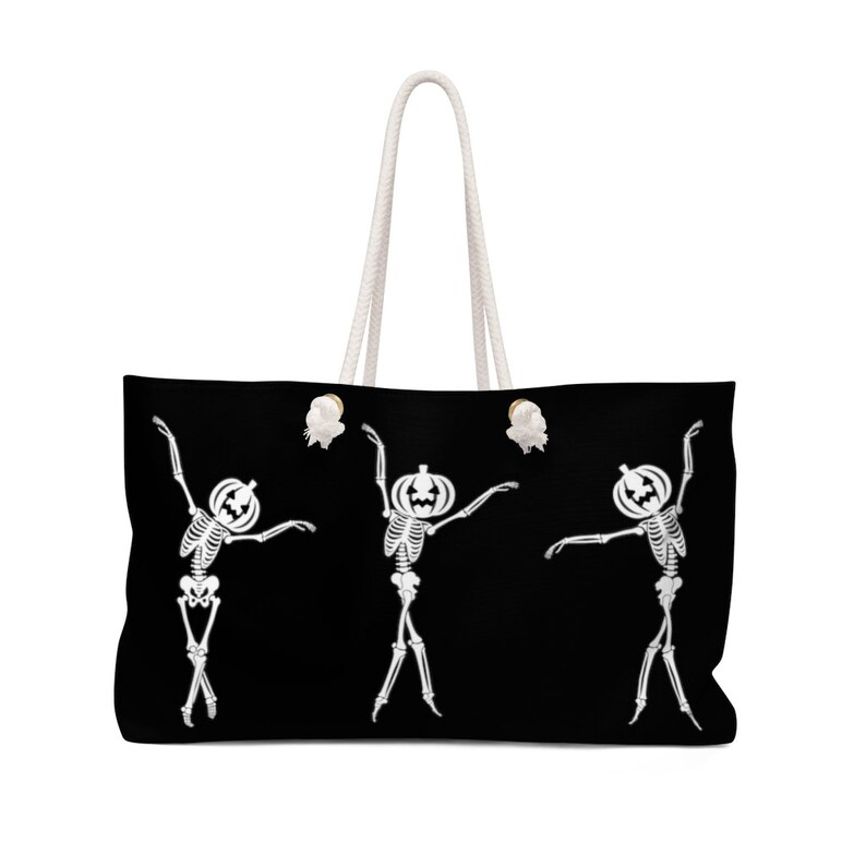 Dancing Skeleton Tote Bag | Skeleton Bag | Spooky Season Bag | Gift for ...