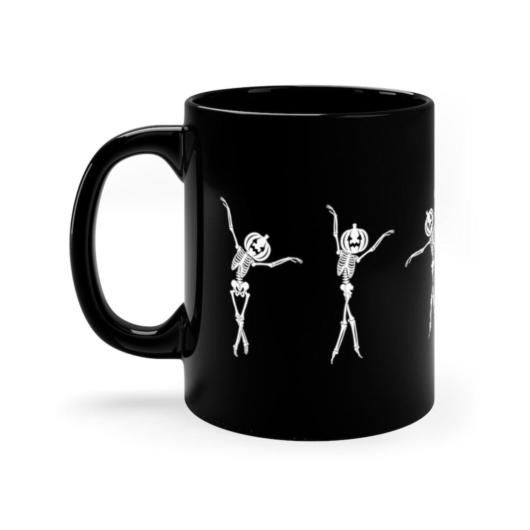 Dancing Skeleton Mug Skeleton Coffee Mug Spooky Season Mug Trick or ...