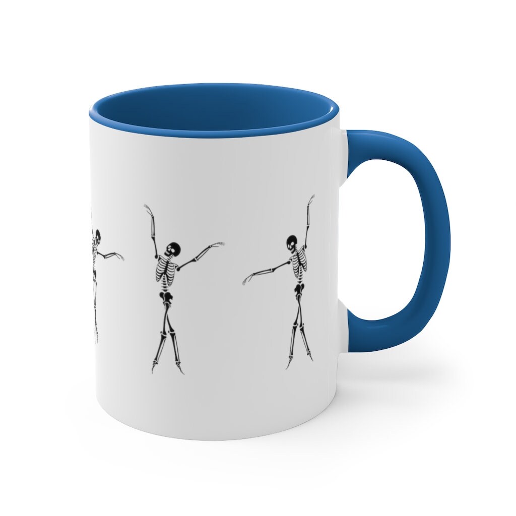 Dancing Skeleton Mug Skeleton Coffee Mug Spooky Season Mug Trick or ...