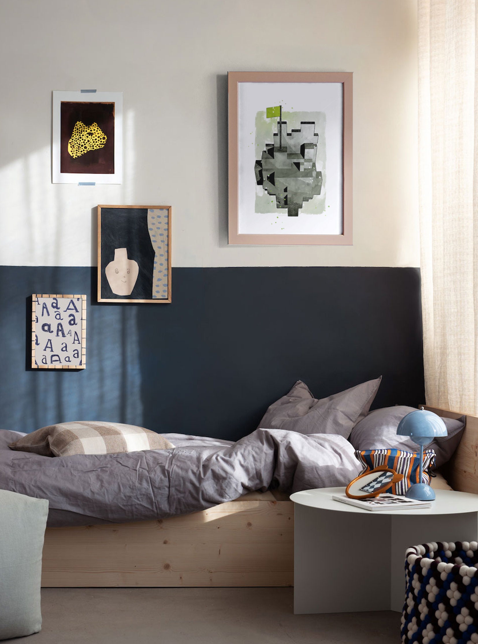 Cube Fortress, Sketch Pixel Game, Art Poster, Instant Download, Cubes ...