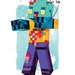 Posters Set, Mine Game Sword and Zombie, Set of 3, Colorful Minecraft ...