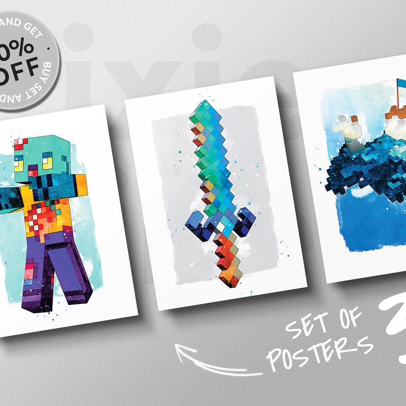 Minecraft's Poster - Etsy
