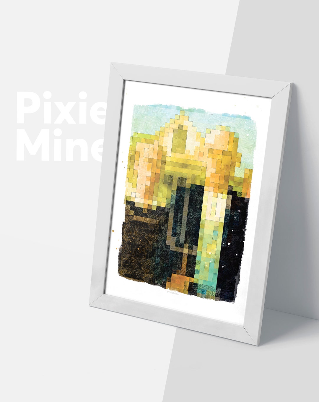 Pixel Paintig Replica, Gamer Poster, American Gothic, Texture Art ...