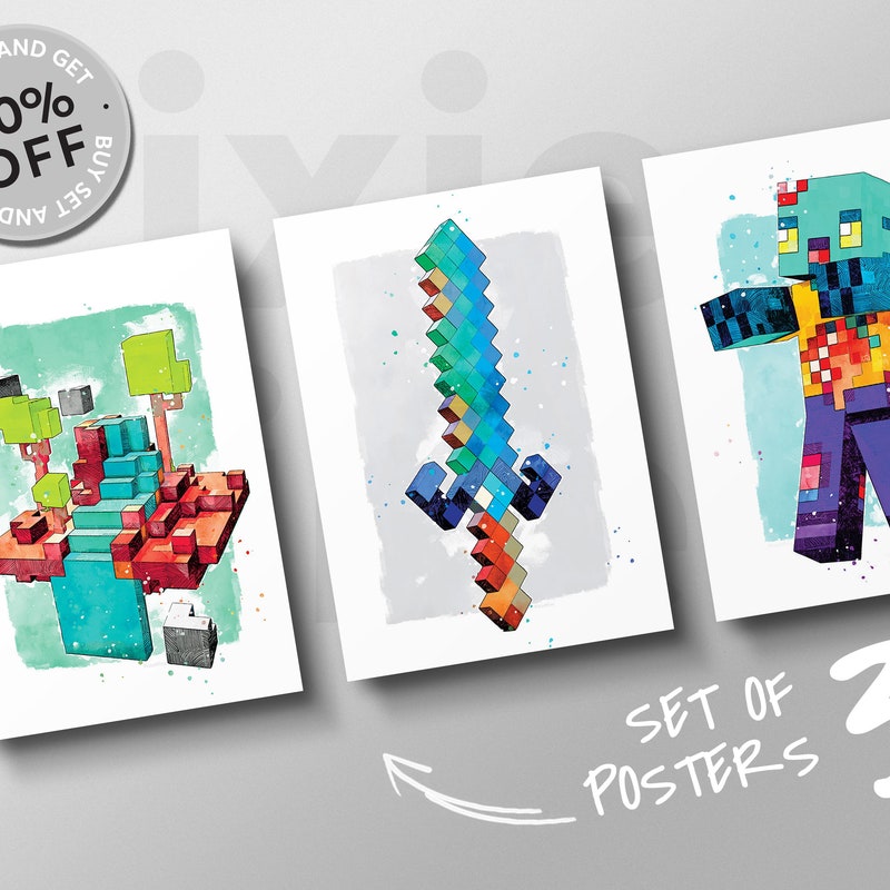 Mincraft Posters - Etsy