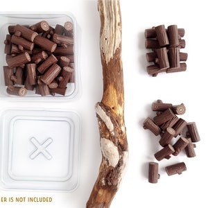 Resource Tokens - WOOD, Logs, Board Game Components, Board Game Pieces ...