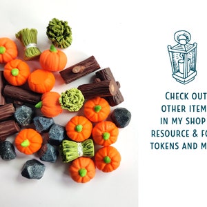 Miniature Pumpkins. Resource / Food Tokens for Board Games. Miniatures ...