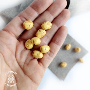 Miniature Realistic Potatoes and Wooden Crates. Resource / Food Tokens ...