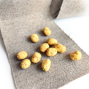 Miniature Realistic Potatoes and Wooden Crates. Resource / Food Tokens ...