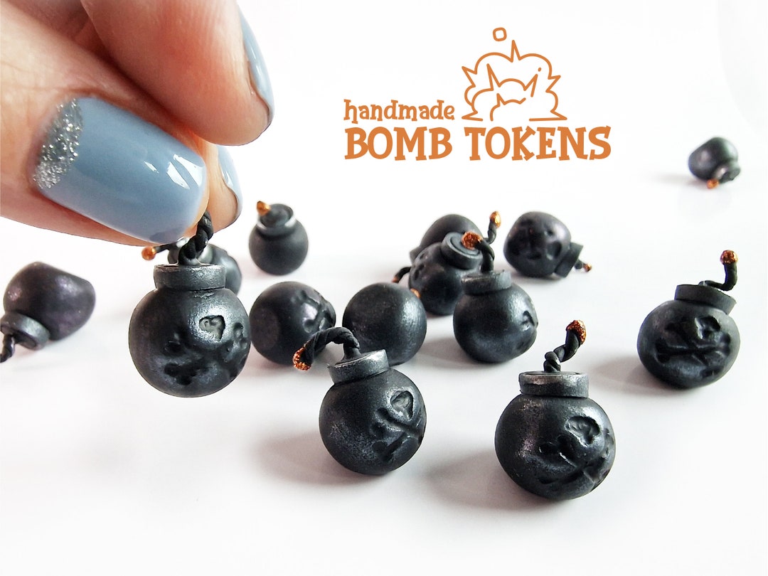 Handmade Bomb Tokens. Pirate Bomb Markers / Counters. - Etsy