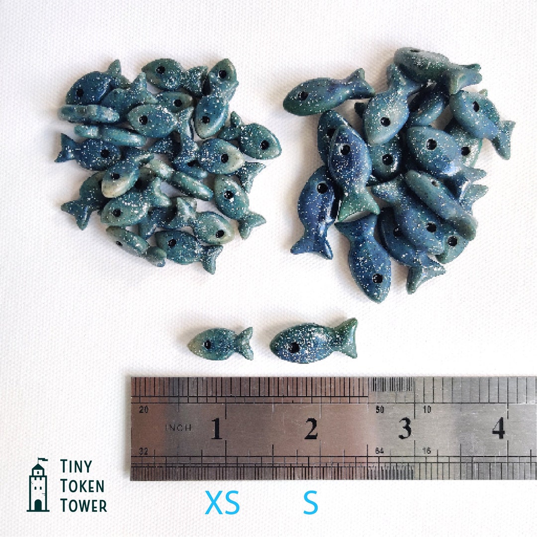 Fish Miniatures, Board Game Pieces, Resource Tokens, Game Components ...