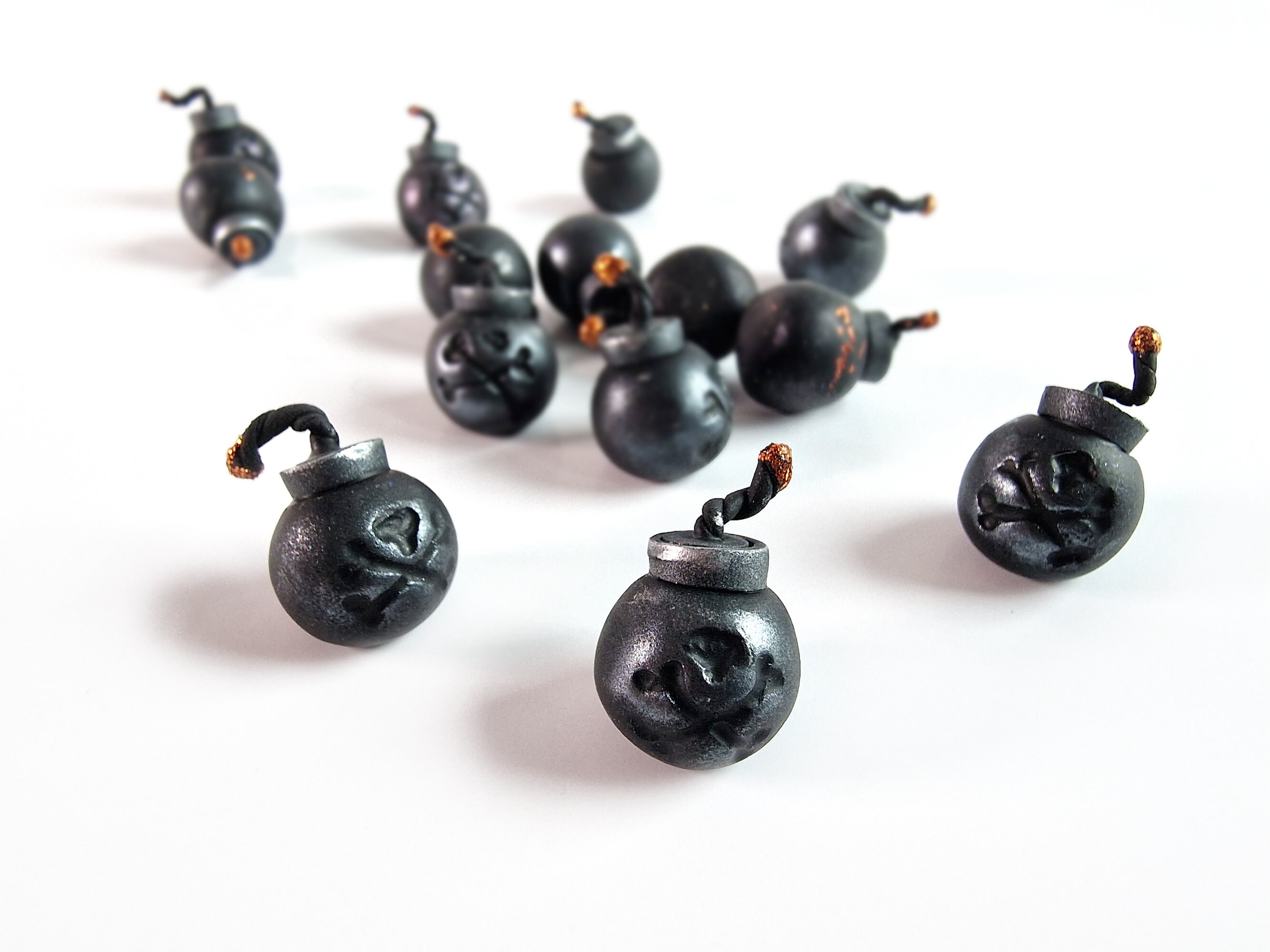 Handmade Bomb Tokens. Pirate Bomb Markers / Counters. - Etsy