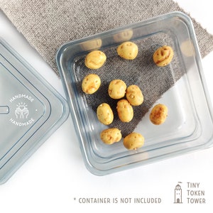 Miniature Realistic Potatoes and Wooden Crates. Resource / Food Tokens ...