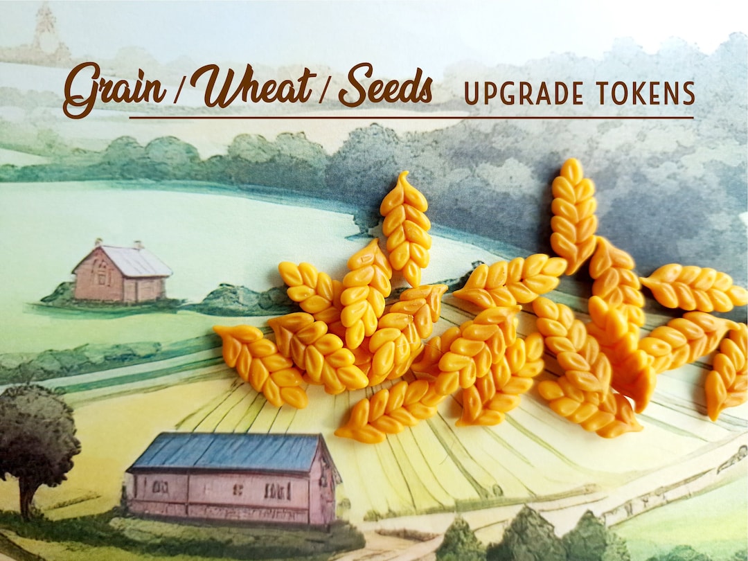 Wheat / Grain / Seeds - Upgrade Tokens for Board Games - Etsy
