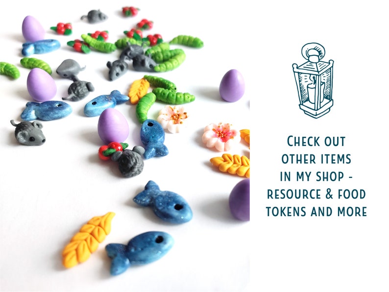 Handcrafted Caterpillars Wingspan Food Token Board Game - Etsy