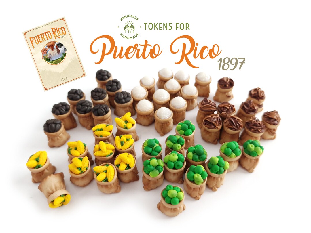Puerto Rico 1897 Upgrade Tokens: Miniature Polymer Clay Goods - Etsy