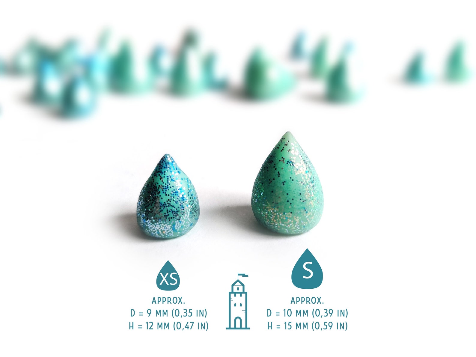 Resource Tokens - Water, Magic, Mana Droplets - for Board Games or ...