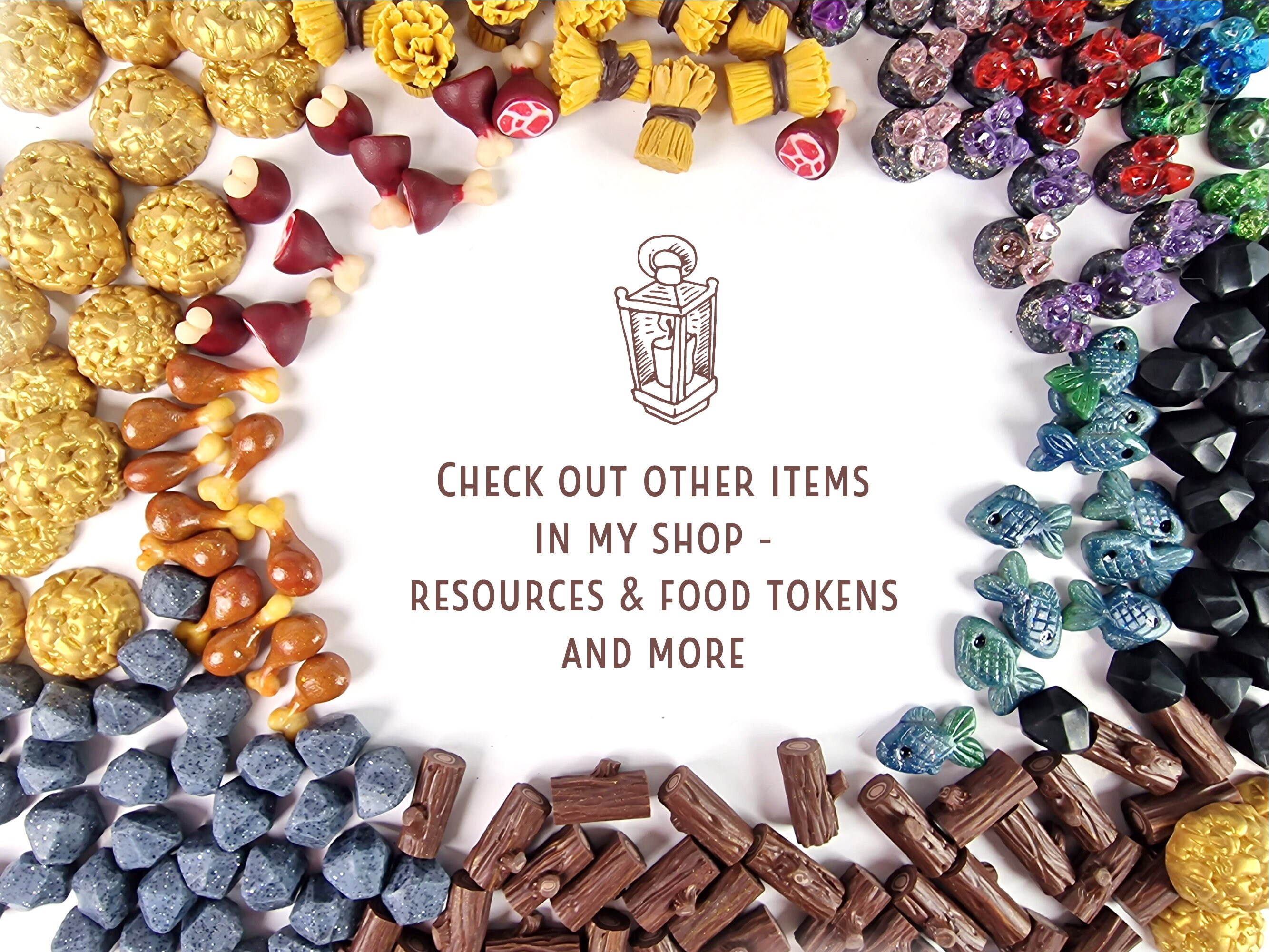 Gemstones, Color Crystals - Random Color Mix. Material - Polymer Clay ...