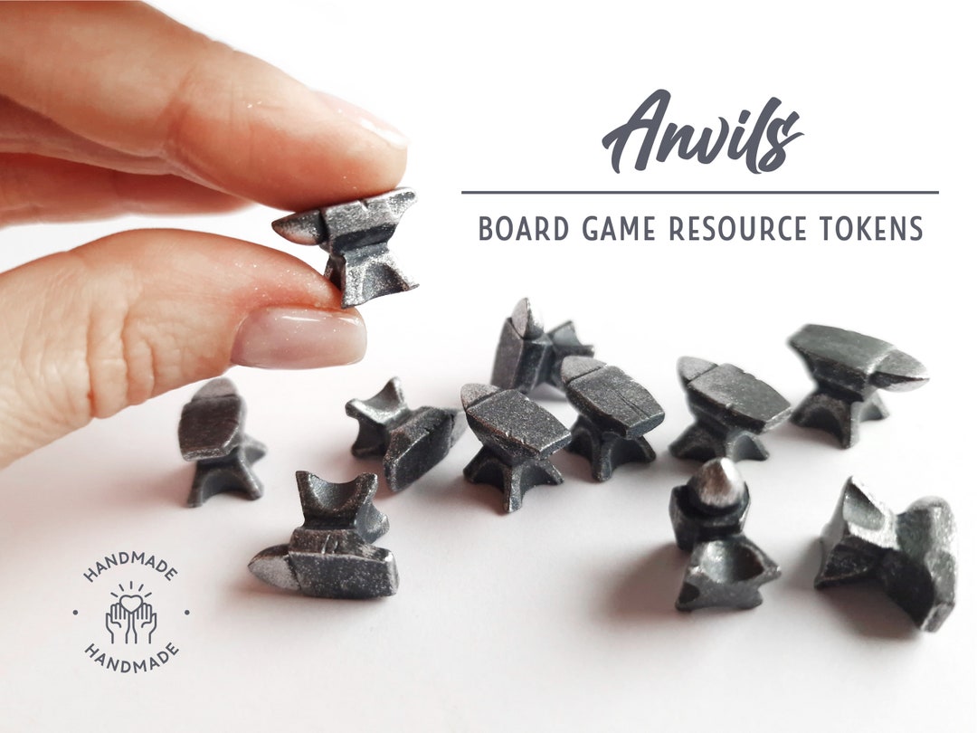 Miniature Anvils / Board Game Pieces / Tokens for Flamecraft, Concordia ...