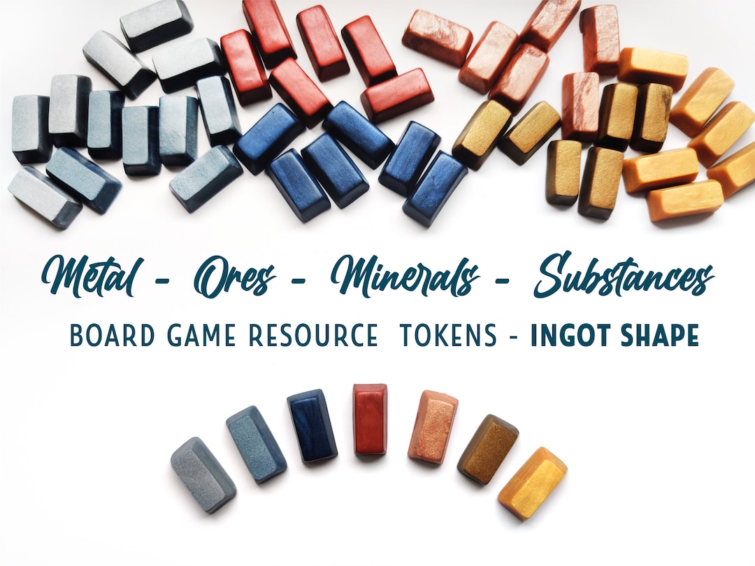 Polymer Clay Ingot Tokens: Board Game Resource Upgrade - Etsy