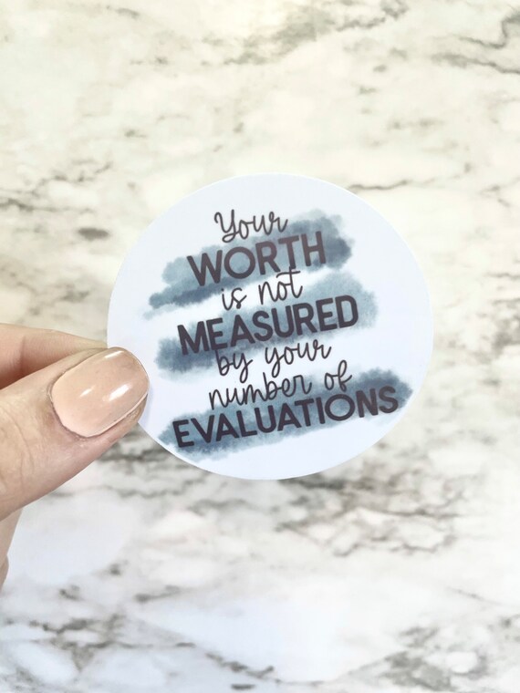 NUMBER OF EVALUATIONS School Psychology Sticker Water - Etsy