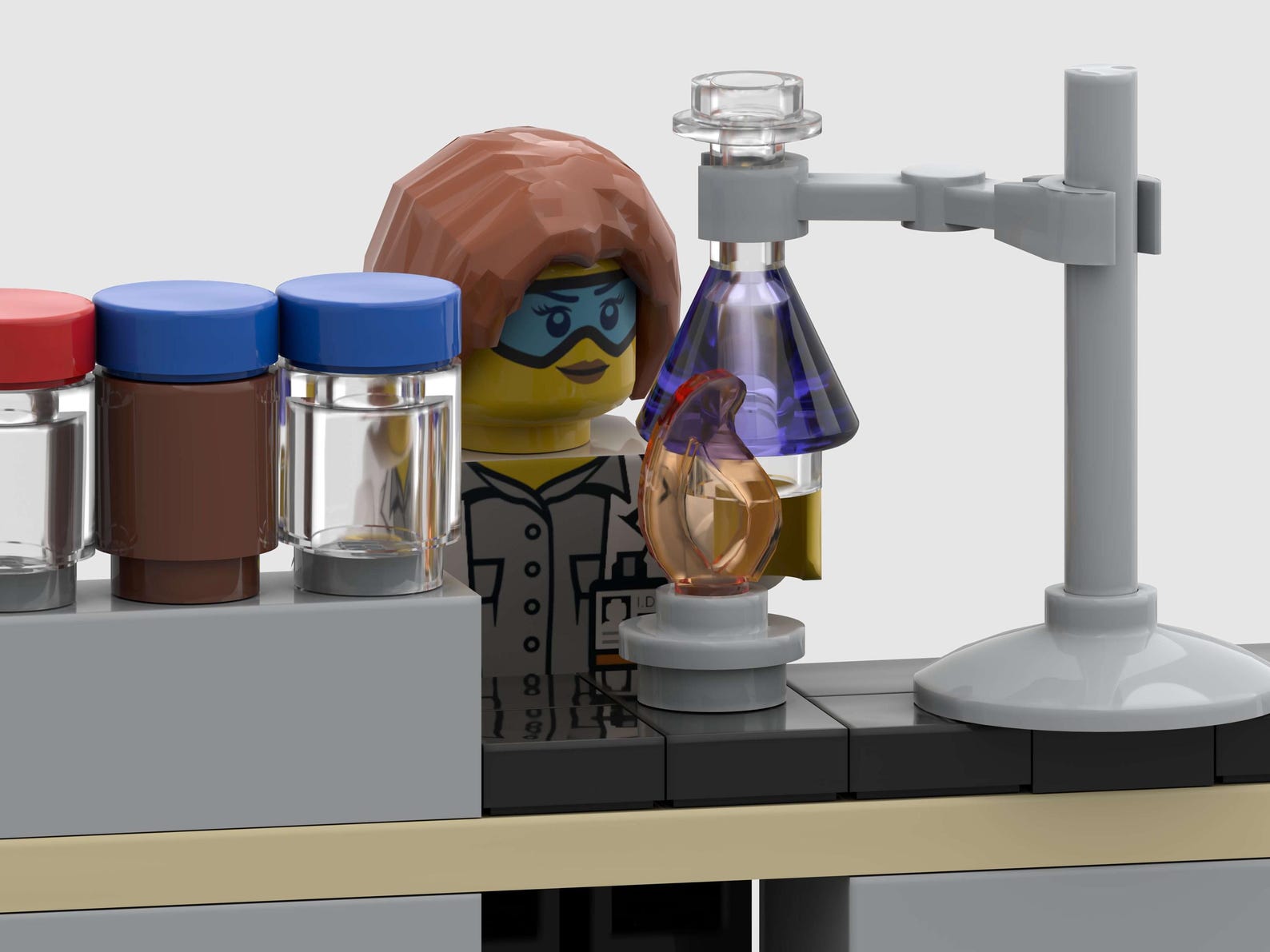 Chemistry Lab Bench - Model Built of LEGO® Bricks for Adults - Etsy