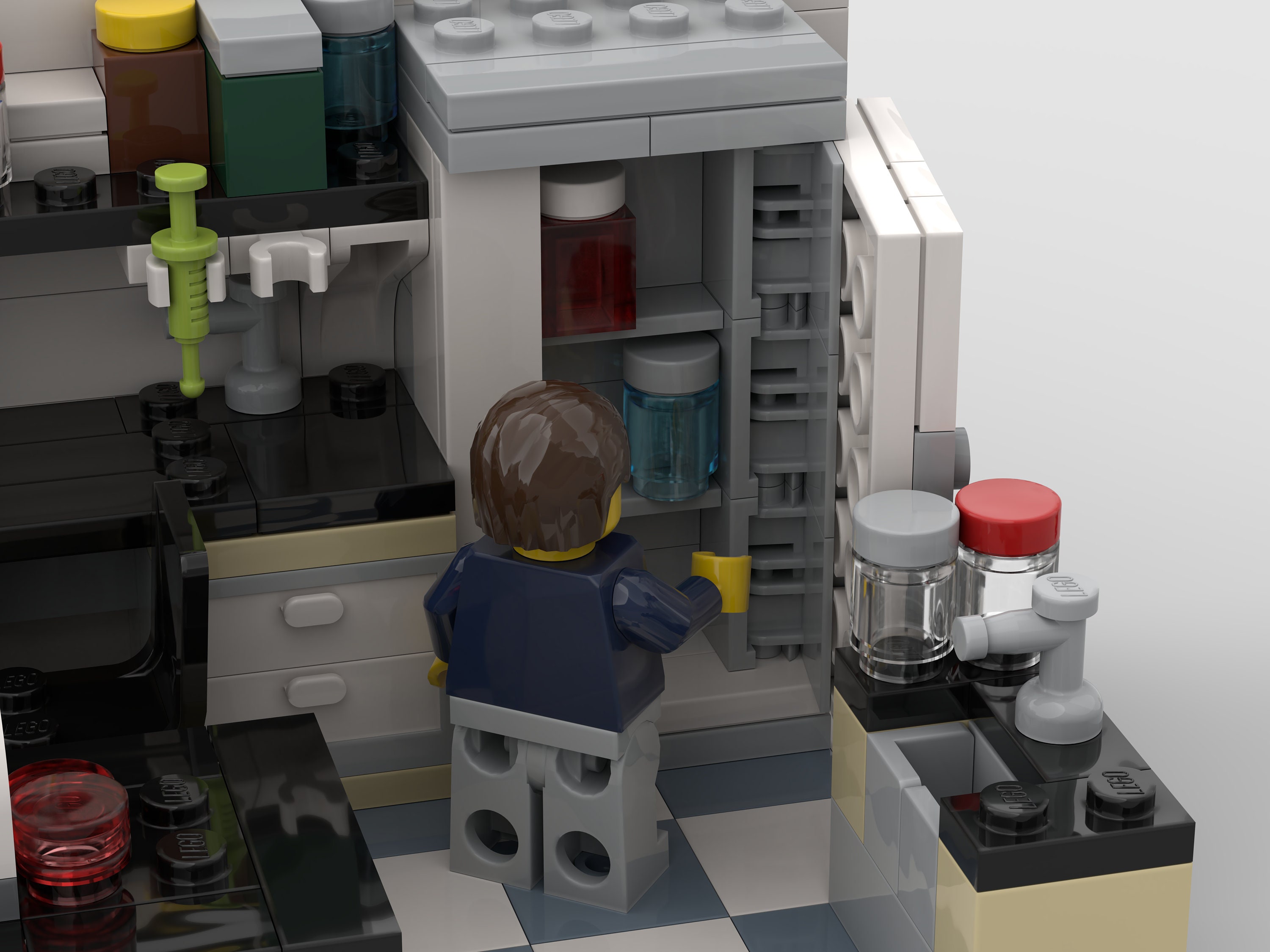 Research Lab Set Built of LEGO® Bricks MOC - Etsy
