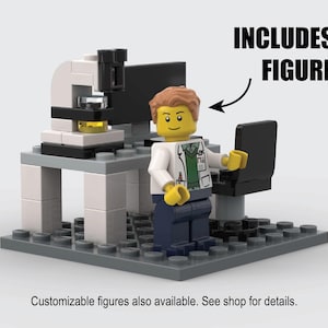 Microscope Station - Model Built of LEGO® Bricks for Adults - Etsy