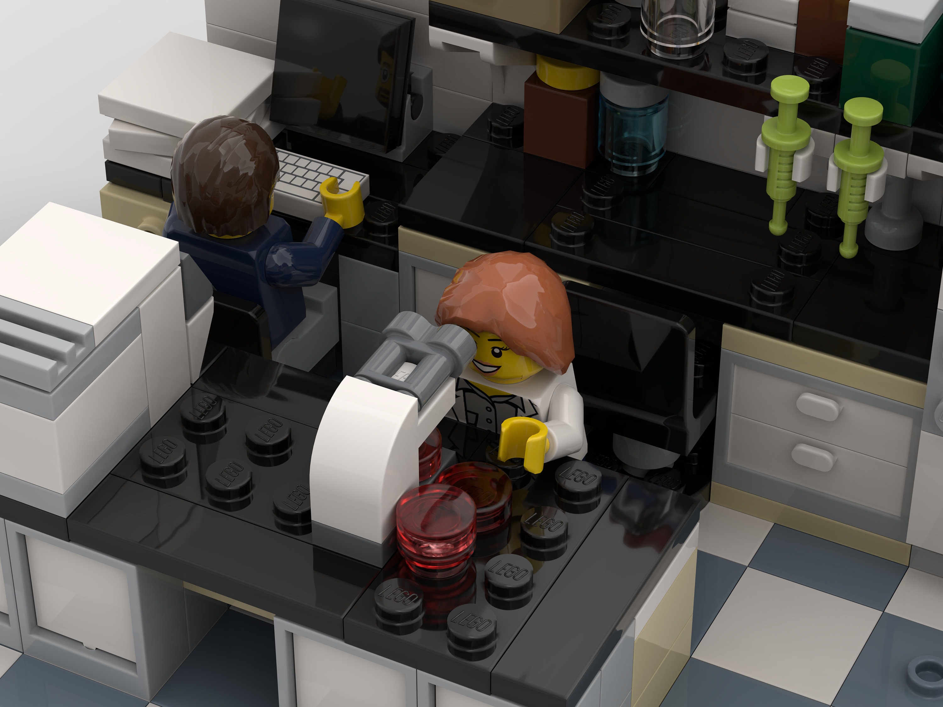 Research Lab Set Built of LEGO® Bricks MOC - Etsy