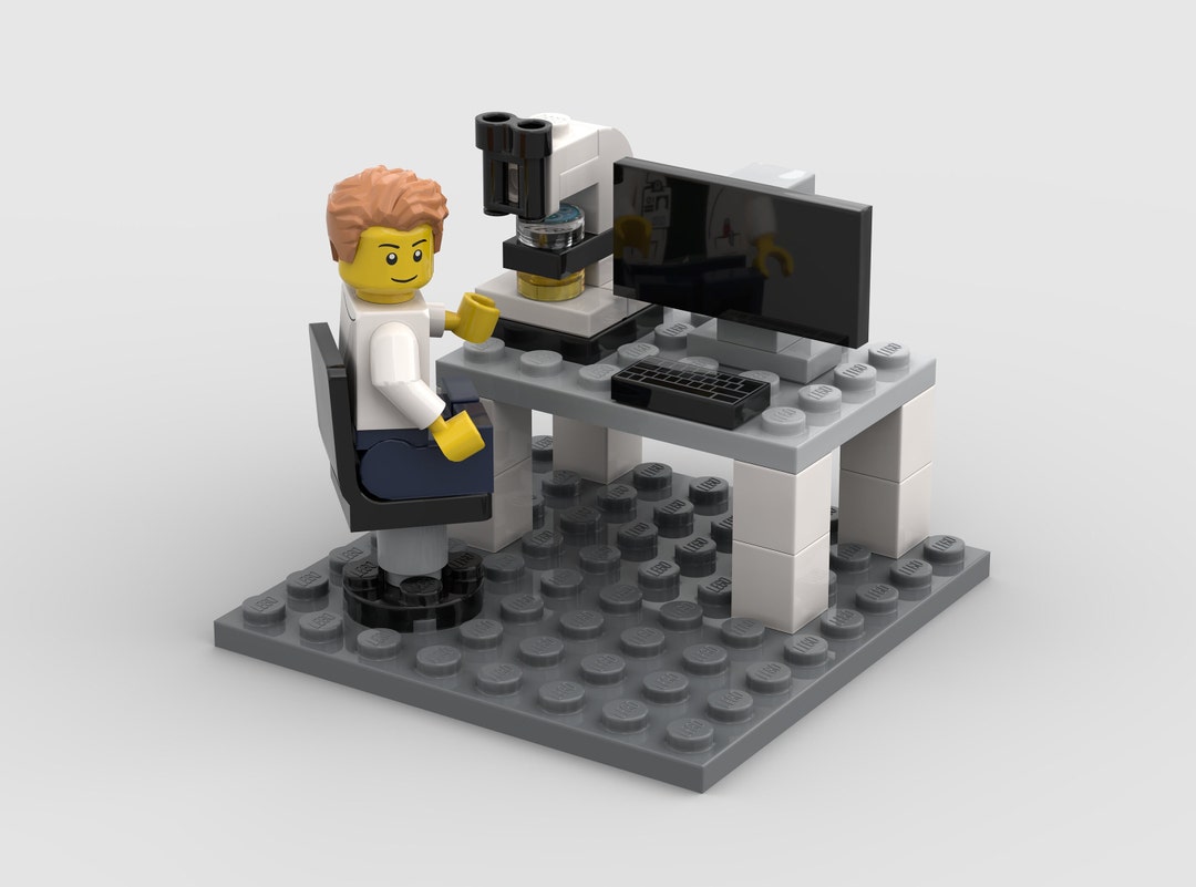 Microscope Station Set Built Of Lego® Bricks Moc Etsy Australia 