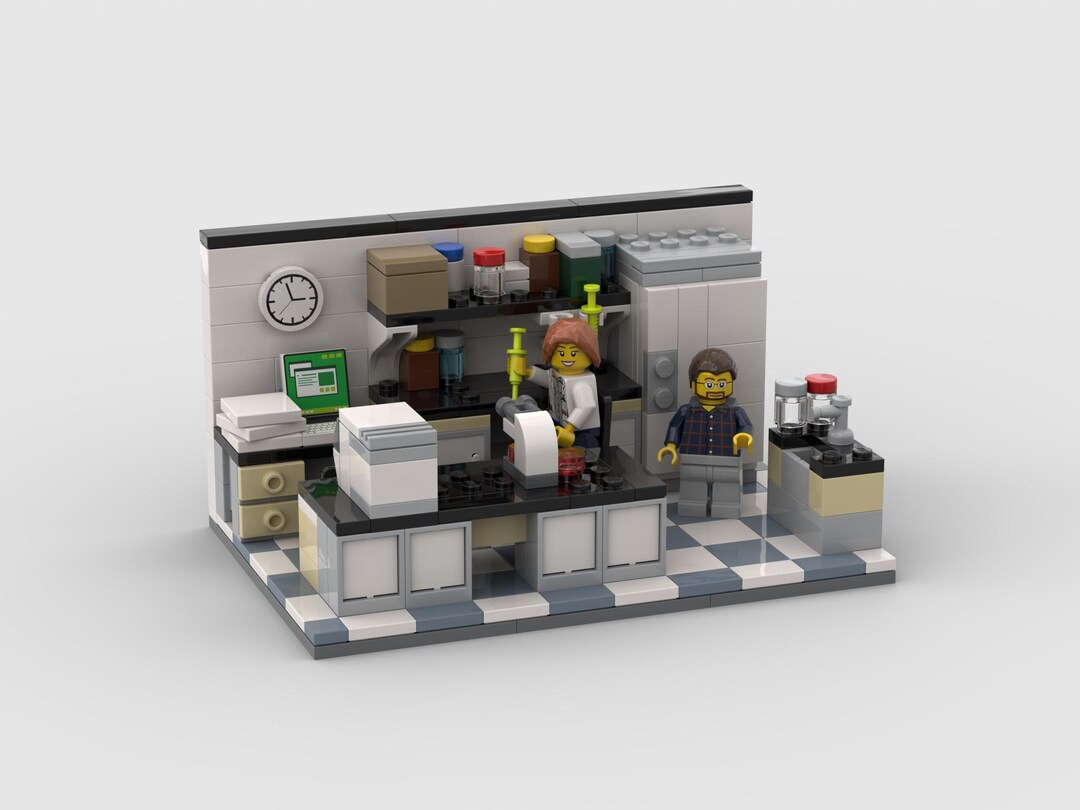 Research Lab Set Built of LEGO® Bricks (MOC) for Adults - Etsy