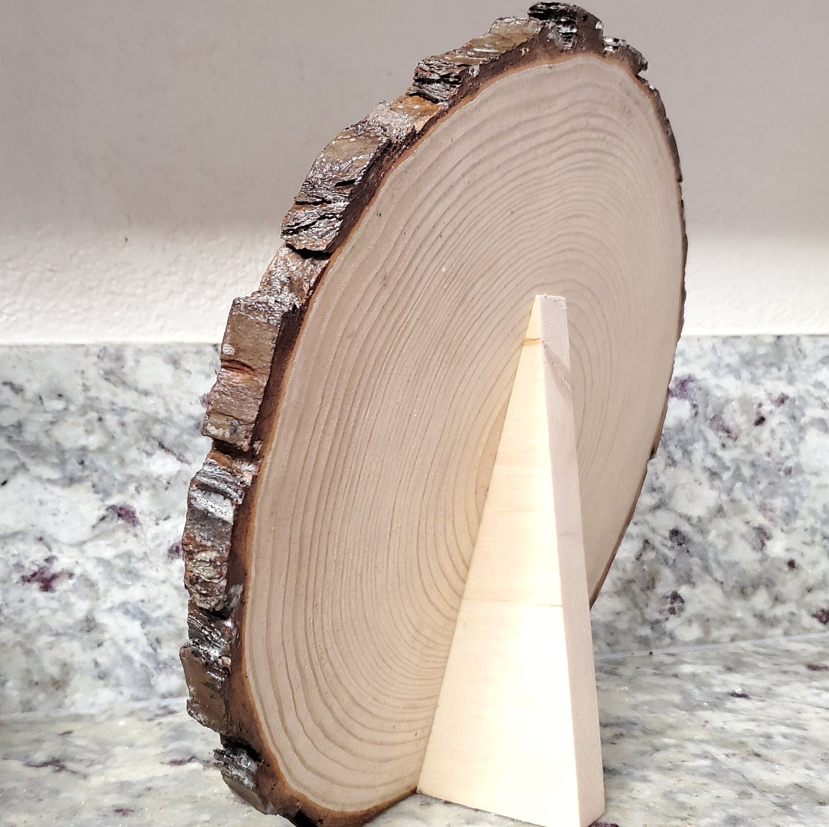 Monogram Tree Slice - Etsy