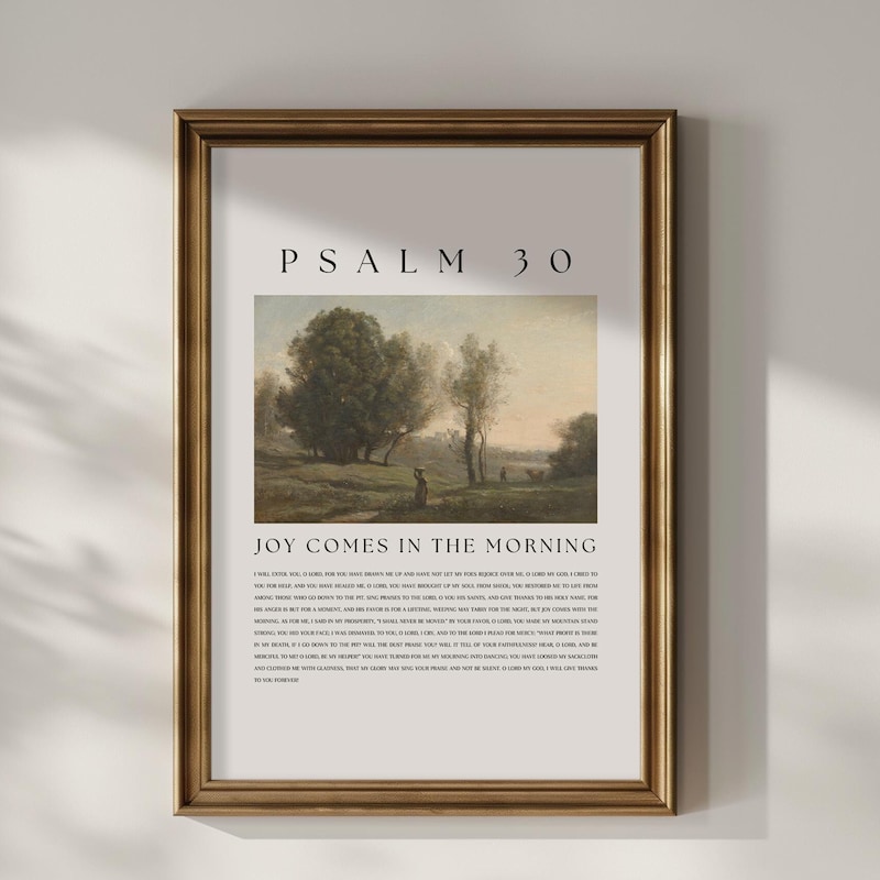 Psalm 30 Art - Etsy