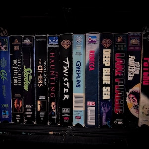 Horror VHS Tapes | Vintage Thriller Scary VCR Movies | Nostalgic Media ...