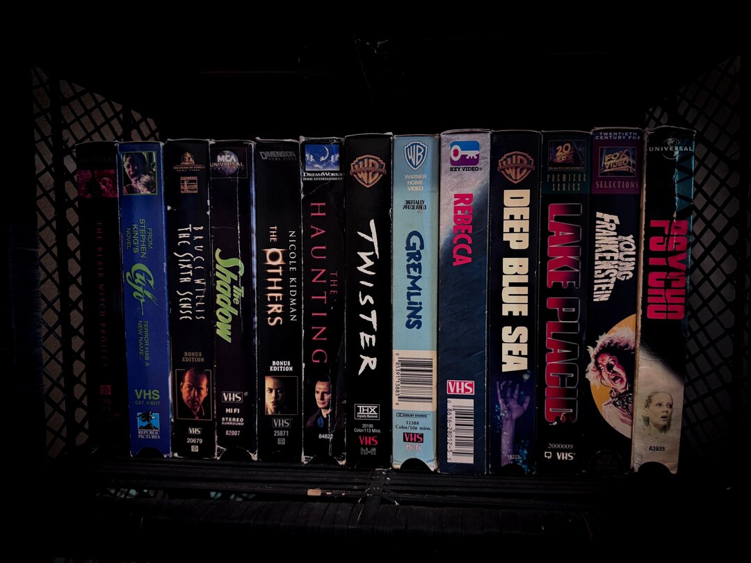 Horror VHS Tapes | Vintage Thriller Scary VCR Movies | Nostalgic Media ...
