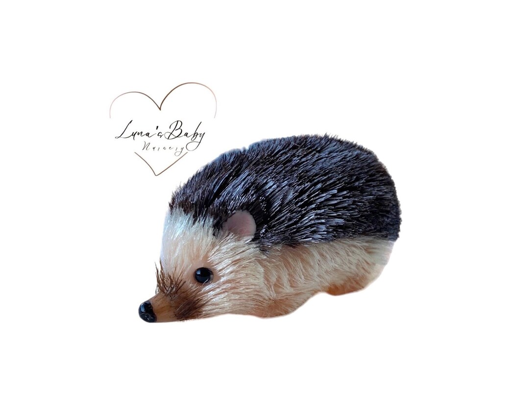 Teacup Silicone Hedgehog Adoption Gift Set, Reborn Darkish Brown Hair ...