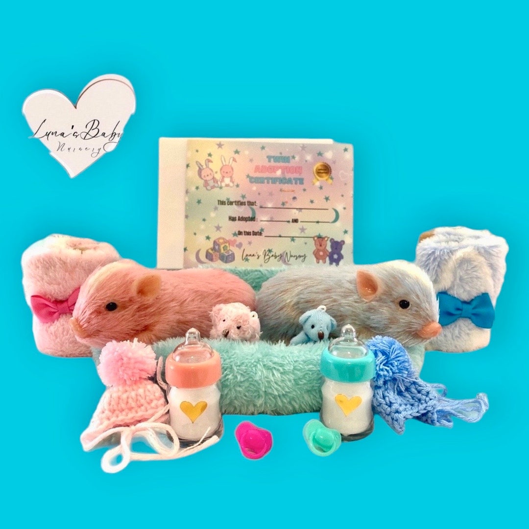 Silicone Pig Cupcake Twin Collection | Silicone Mini Reborn Piglet Twin ...