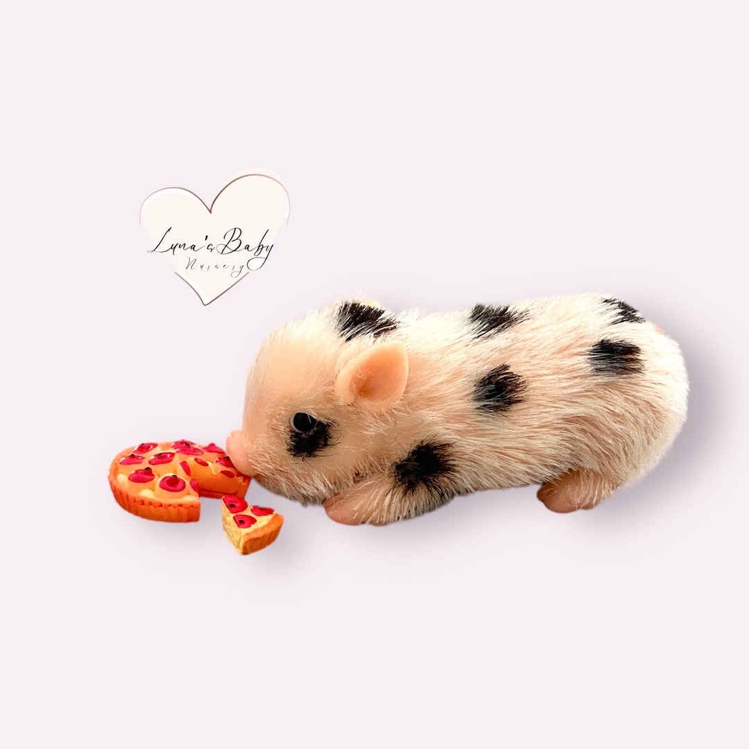 Silicone Pig Apple Pie, Reborn Animal Mini Apple Pie Treat - PIGLET NOT ...