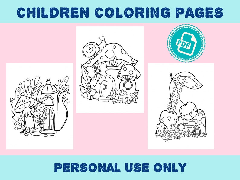 28 Fun Coloring Pages- Instant Download - Digital Printable Pages for ...
