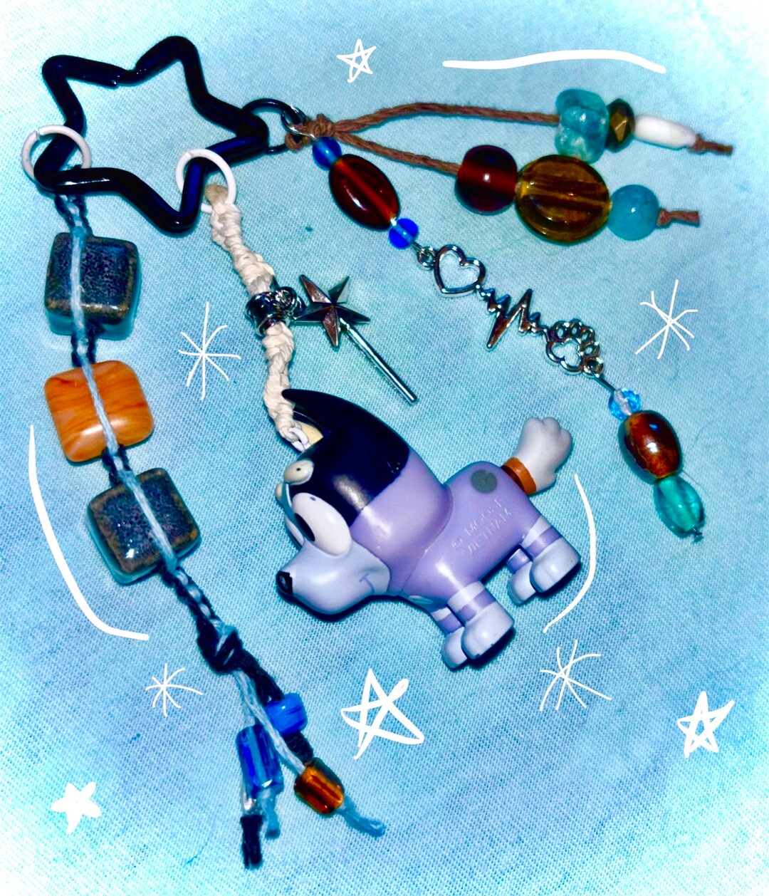 Deluxe Bluey socks Character Custom Toy Keychain - Etsy