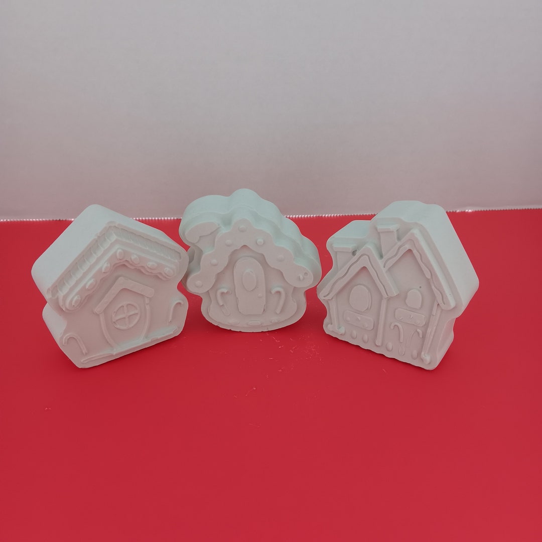 Ready to Paint 2D Gingerbread House Set - Etsy