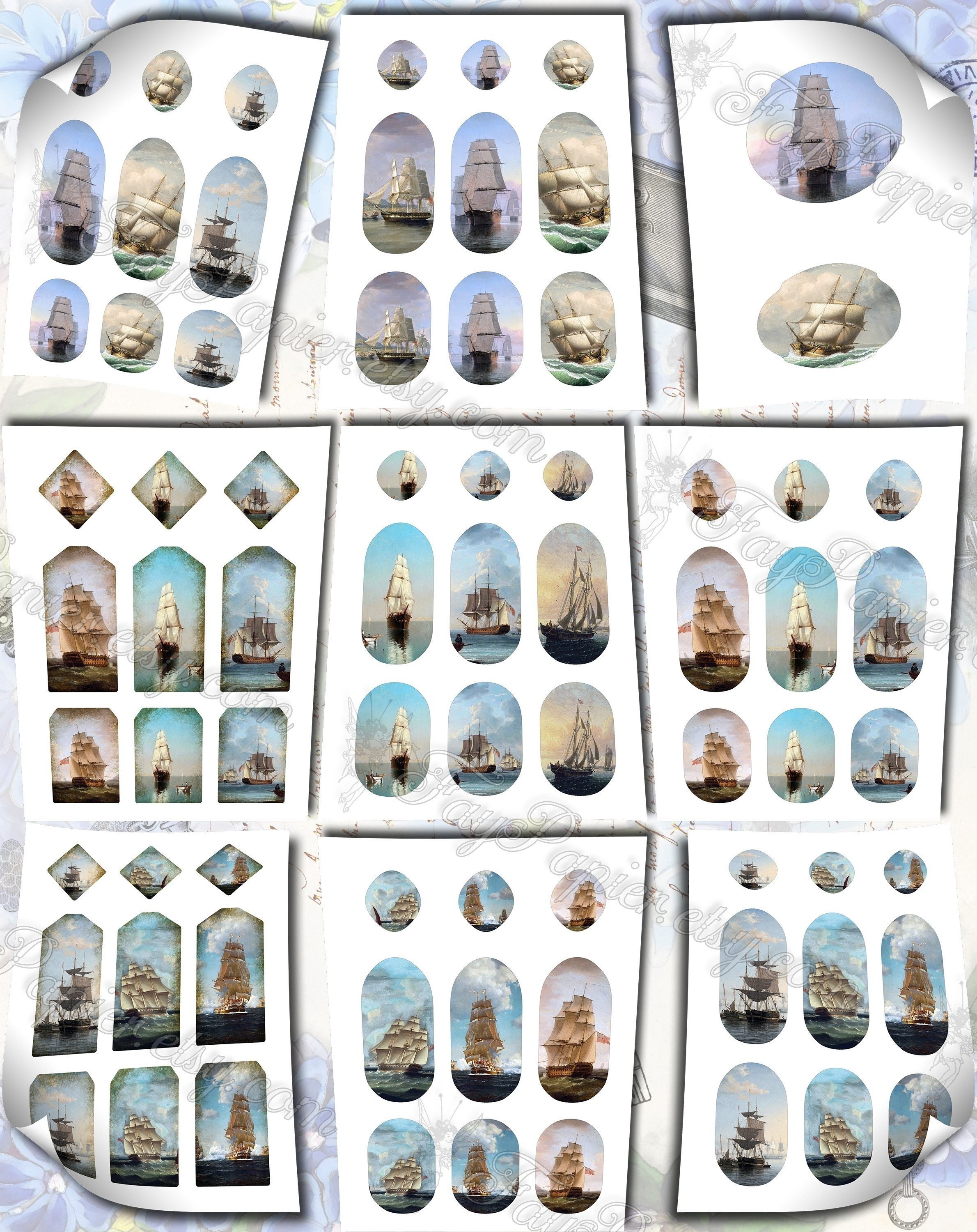Sea Ships Set of 64 Junk Journal Sheets With Digital Vintage - Etsy