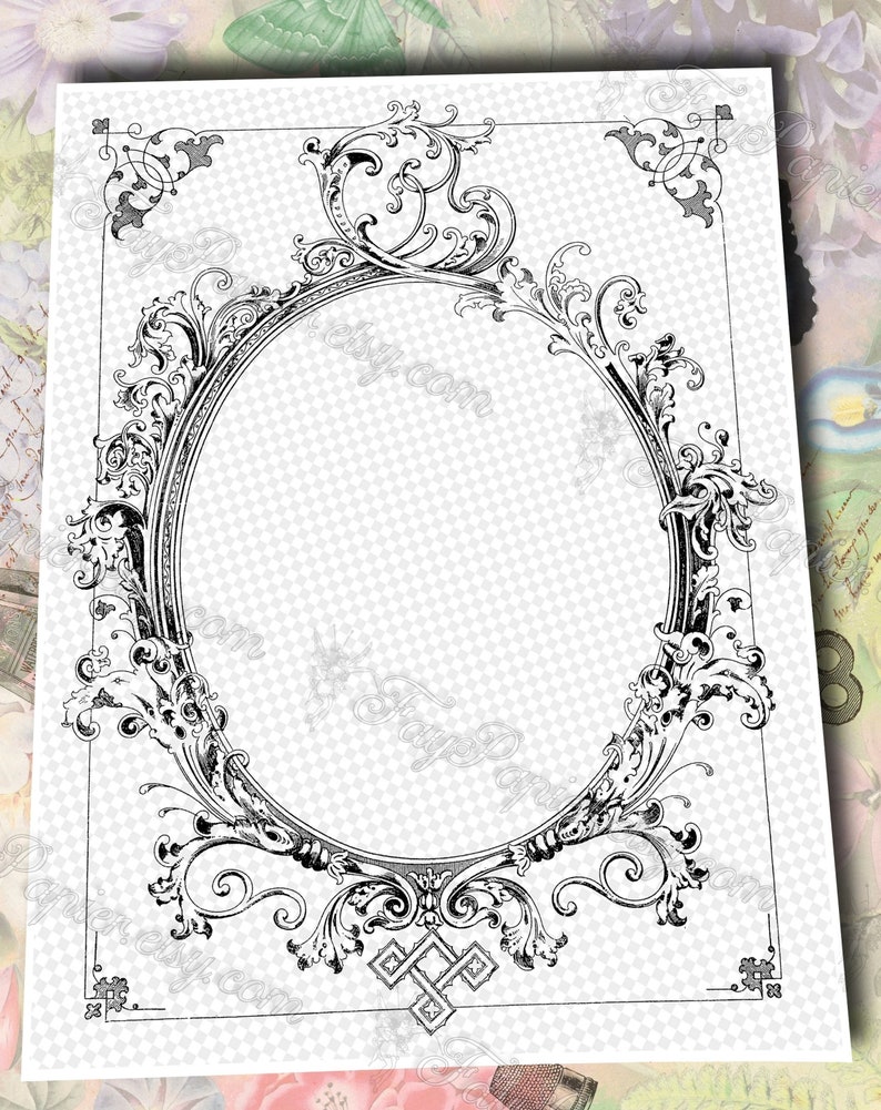 VICTORIAN FRAMES PACK 1 Set of 6 Images in Png Format With Transparent ...