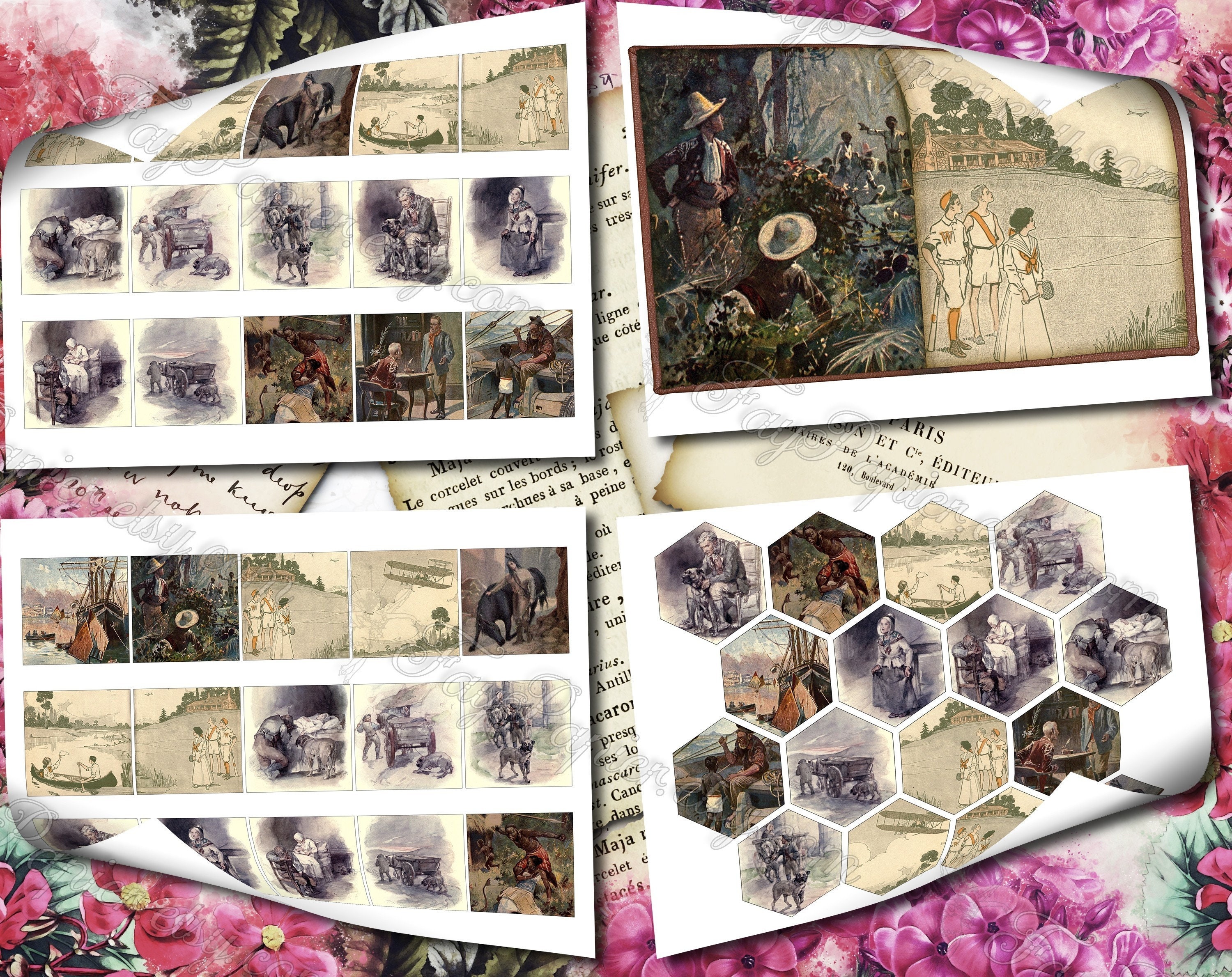 Rab and His Friends Set of 17 Old Illustrations From Vintage Book ...